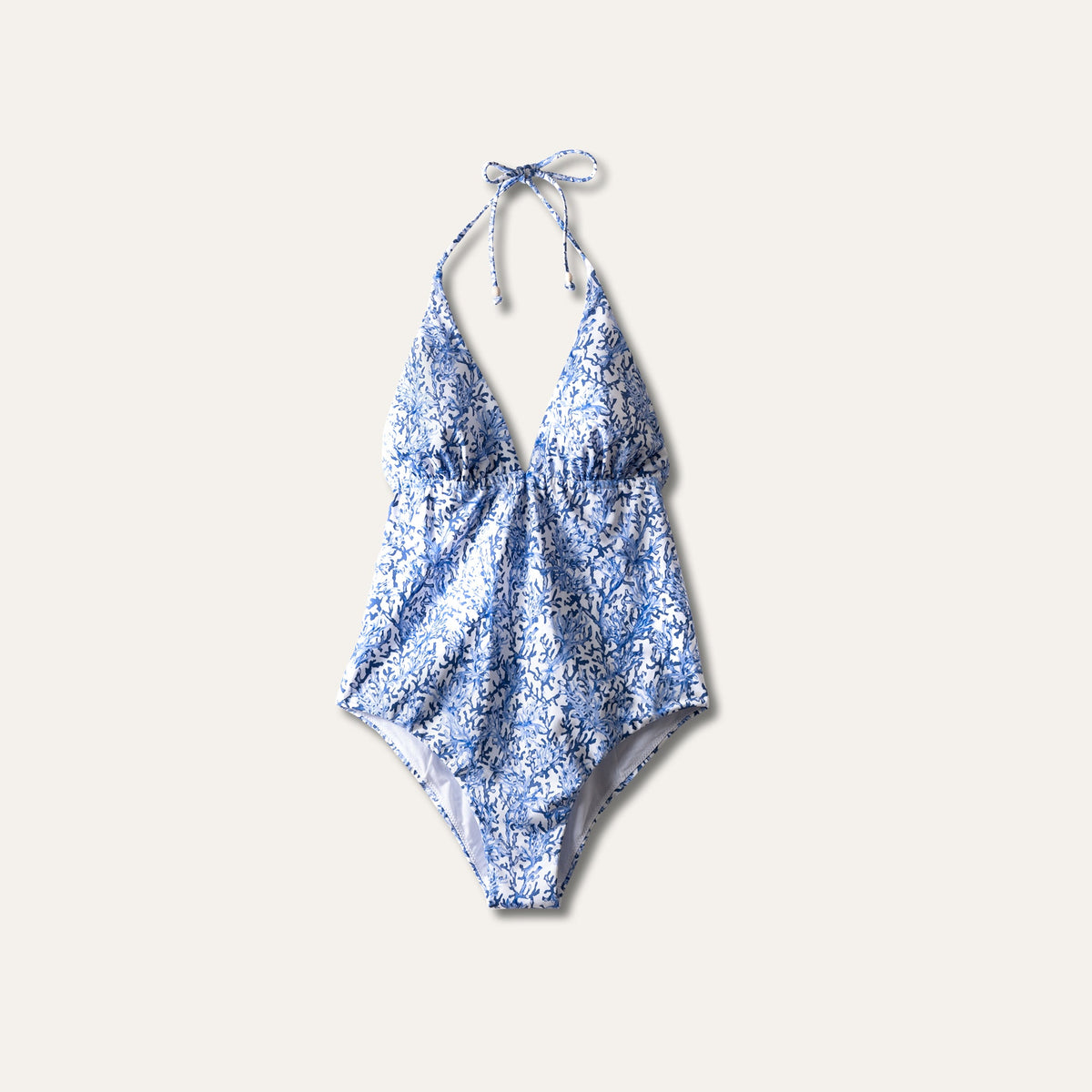 Classic One Piece Coral Blue – KAMPOS