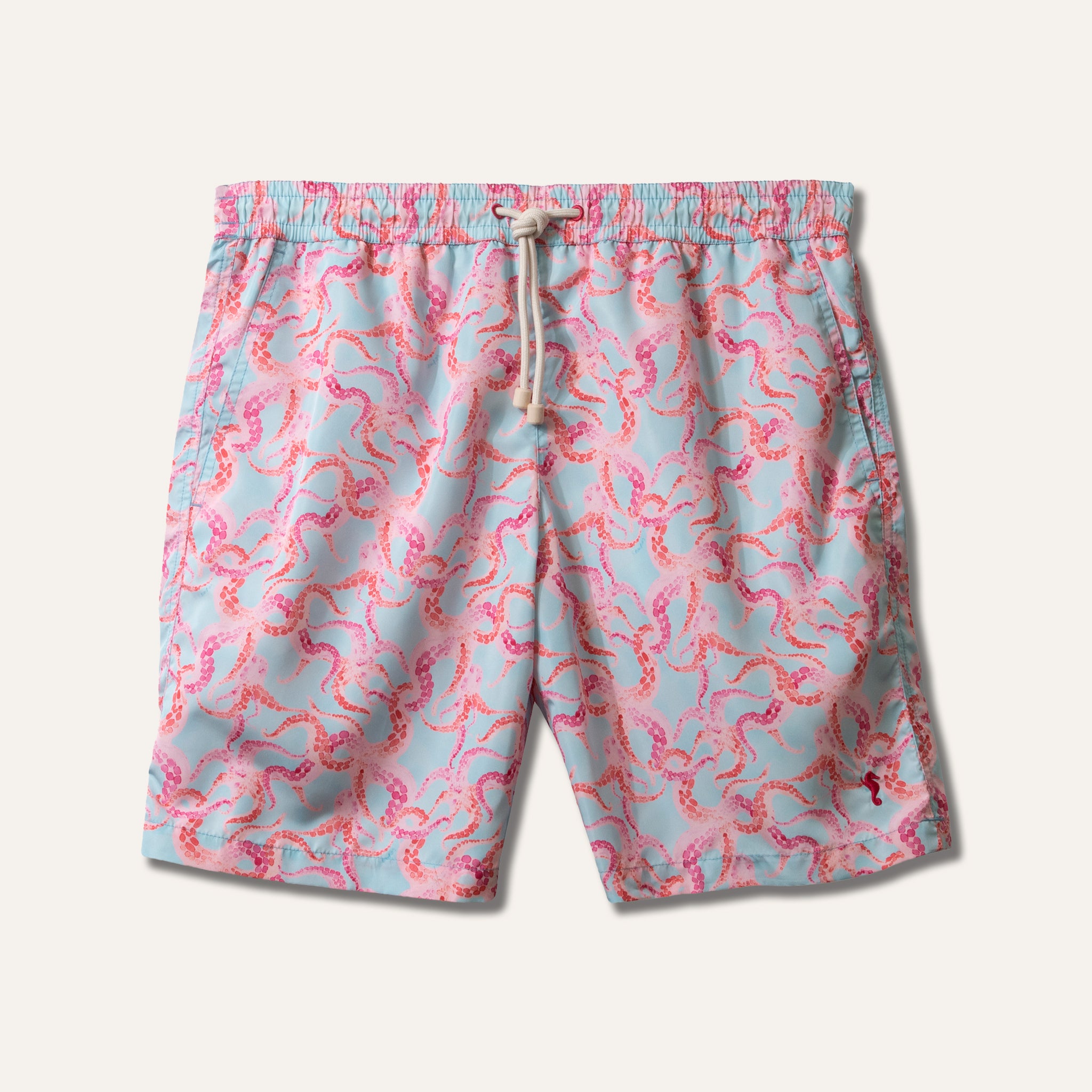 Swim Shorts Long Octopus Blue